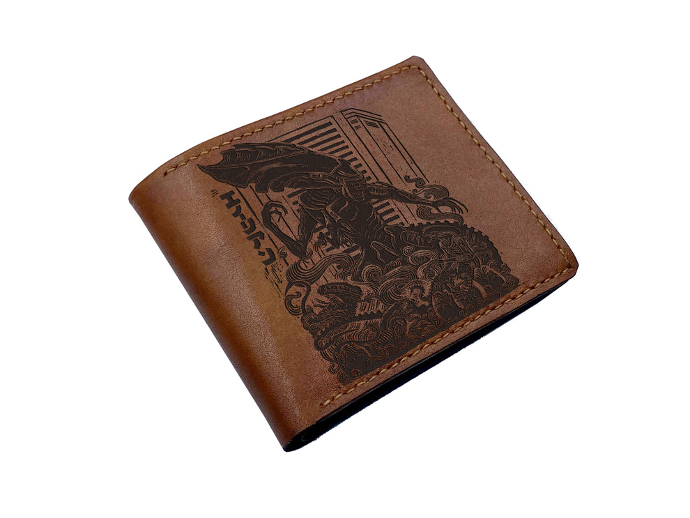 Alien xenomorph leather men wallet, customized gift ideas for men, Mon ...